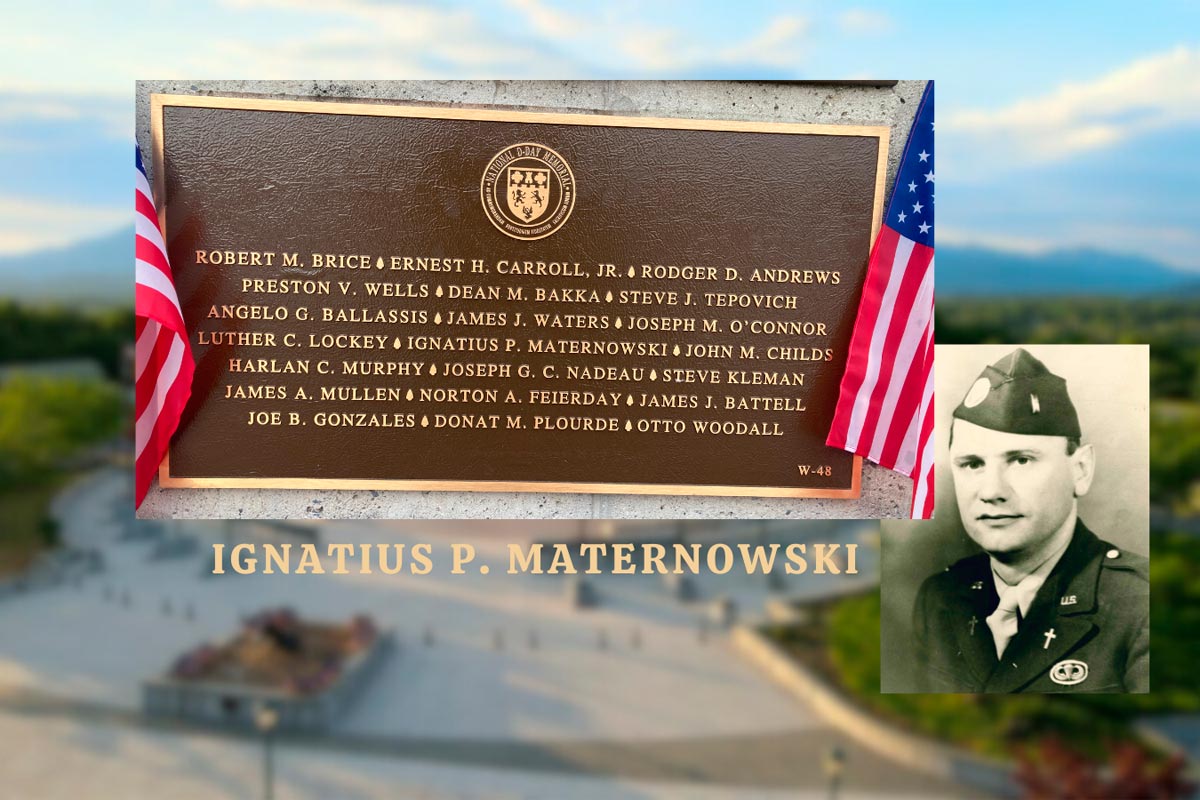 Fr. Ignatius MATERNOWSKI upamiętniony na pomniku D-Day w USA - Życie ...